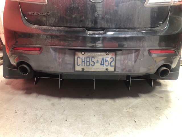 2010-2013 Mazda 3/ MazdaSpeed 3 Rear Diffuser - Ventus Autoworks