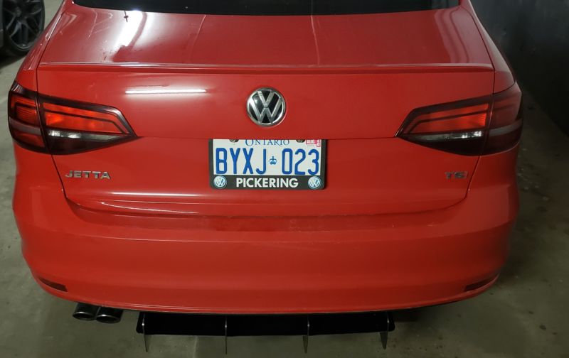 2015-2018 Volkswagen Jetta mk6.5 Rear Diffuser - Ventus Autoworks