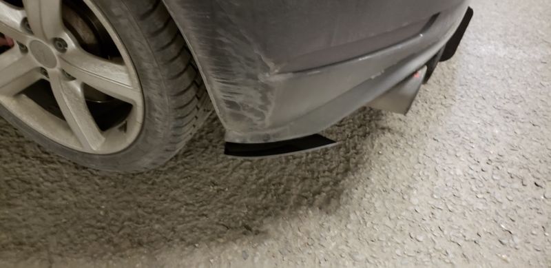 2018-2021 Volkswagen Golf GTI Mk7.5 Rear Diffuser+Rear Corner Spats ...