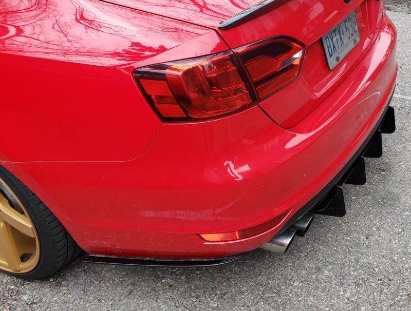2011-2014 volkswagen gli mk6 rear diffuser+Rear corner spats - Ventus ...