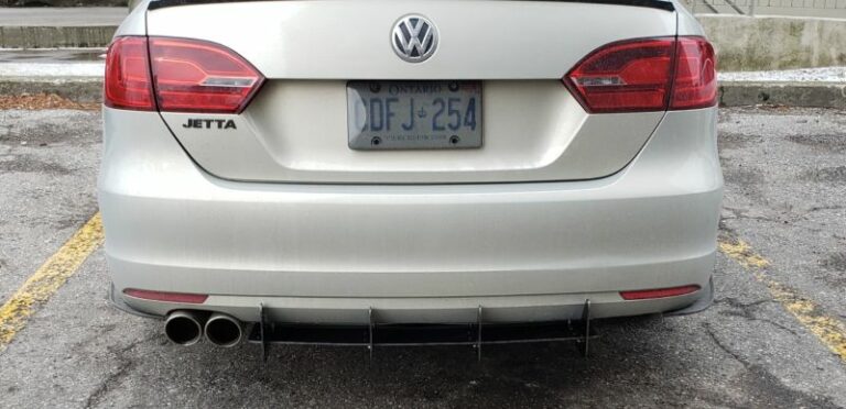 2011-2014 Volkswagen Jetta Mk6 Rear Diffuser+Rear Corner Spats - Ventus ...